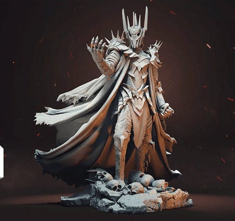 The Dark Lord Sauron Lord of the Rings LOTR Resin 3d Printed DIY Model ...