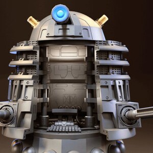 Dalek From Dr Who Resin 3d Printed DIY Model Kit Unpainted 1-4 to 1-16 ...