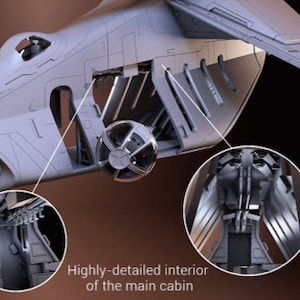 Laat/i Gunship Star Wars Clone Wars Resin 3d Printed DIY Model Kit 1:68 ...