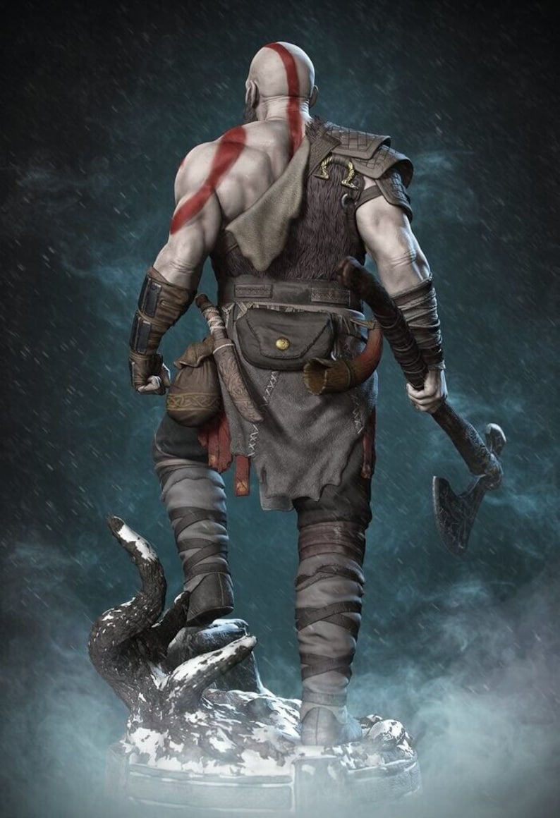Kratos God of War Ragnarok Resin 3d Printed DIY Model Kit Various ...