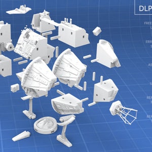 Red Dwarf Mining Space Ship Resin 3d Printed DIY Model Kit Unpainted ...