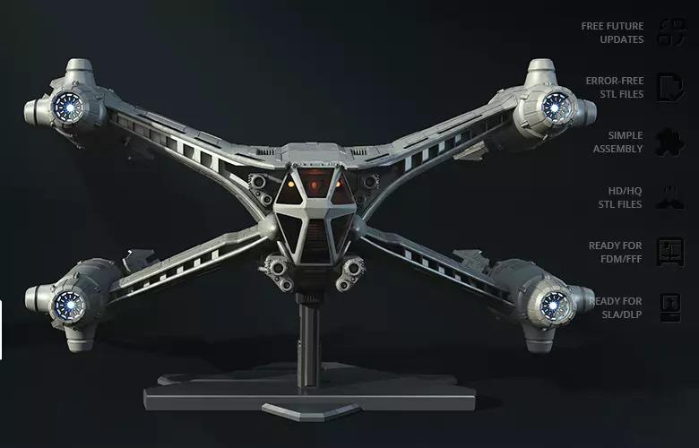 Starfury SA-23E Babylon 5 Space Ship Resin 3d Printed DIY Model Kit - Etsy