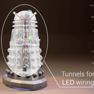 Dalek From Dr Who Resin 3d Printed DIY Model Kit Unpainted 1-4 to 1-16 ...