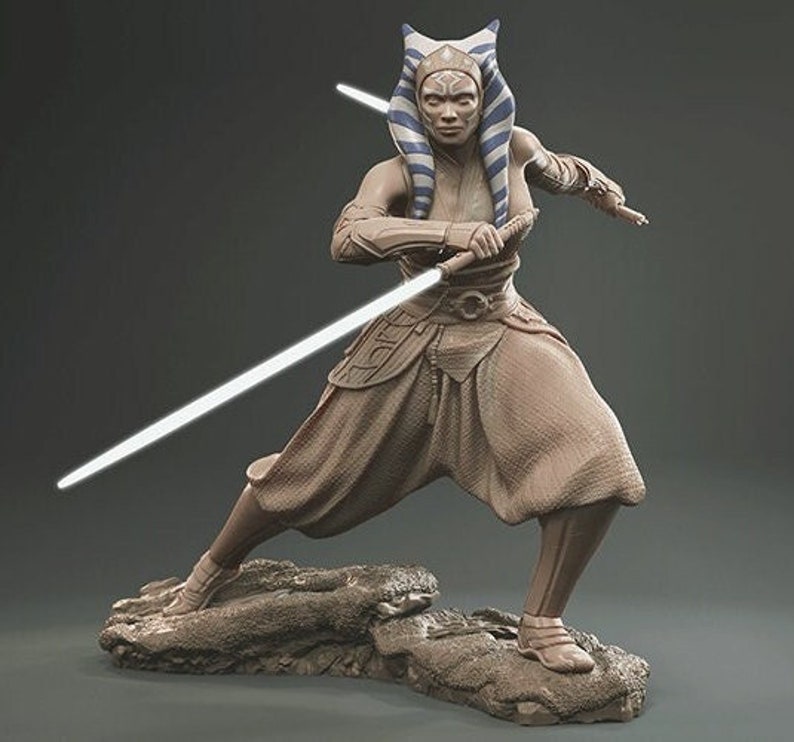 Ahsoka Tano Star Wars Resin 3d Printed DIY Model Kit 1:8 Scale - Etsy
