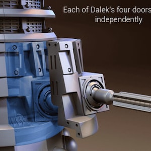 Dalek From Dr Who Resin 3d Printed DIY Model Kit Unpainted 1-4 to 1-16 ...