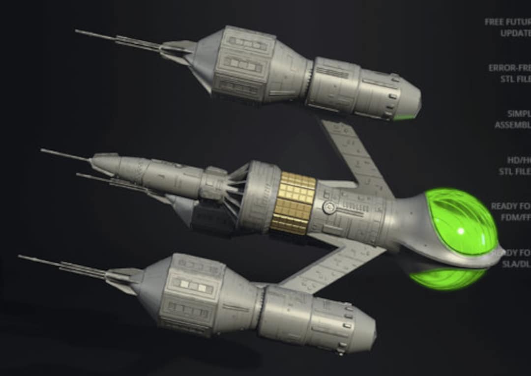 Liberator Blake's 7 Ship Resin 3d Printed DIY Model Kit Various Scales ...