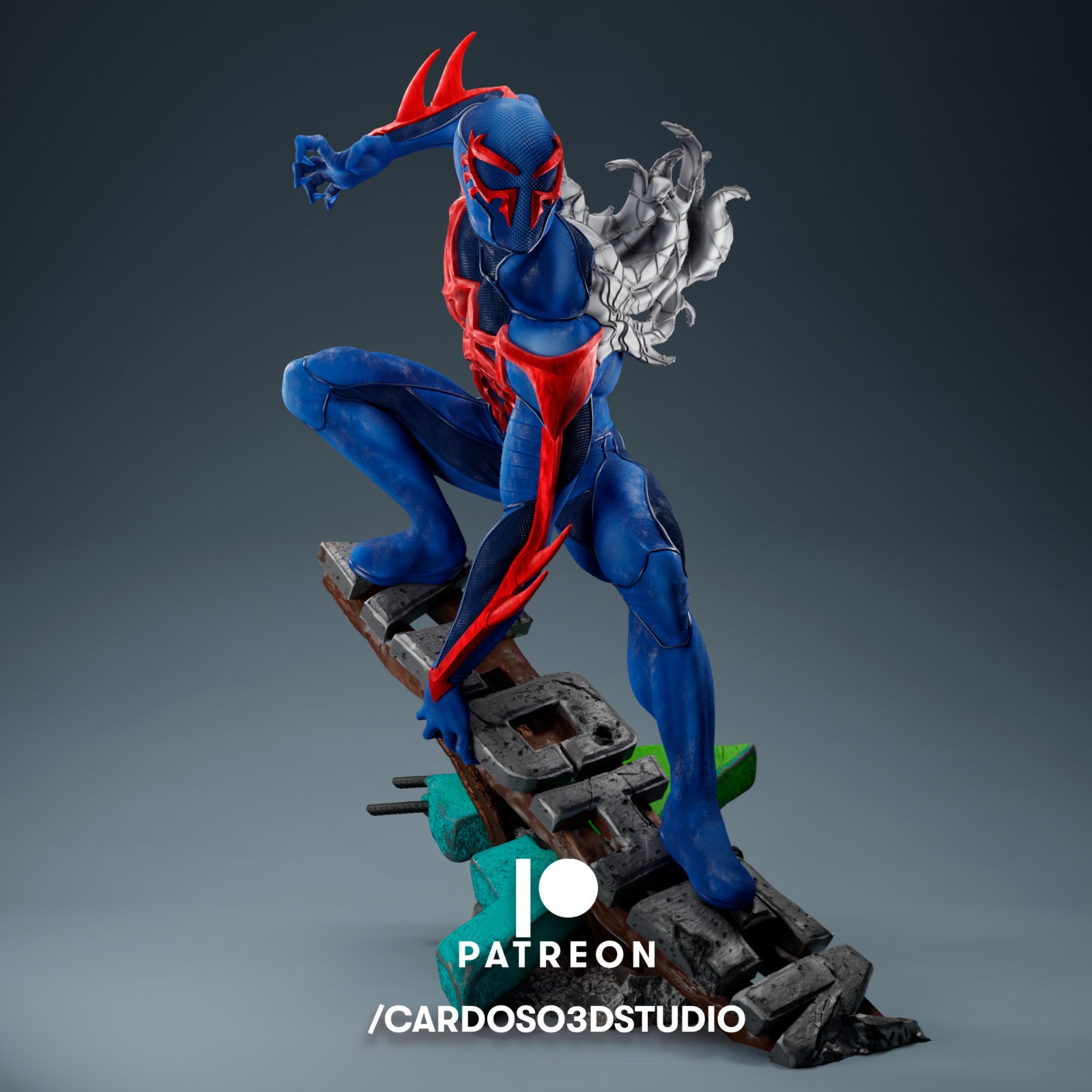 Spiderman 2099 Miguel O'hara Across the Spider-verse Resin 3d Printed ...