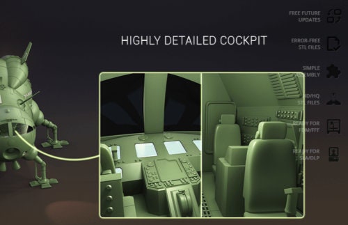 Starbug Red Dwarf Space Ship Resin 3d Printed DIY Model Kit - Etsy UK