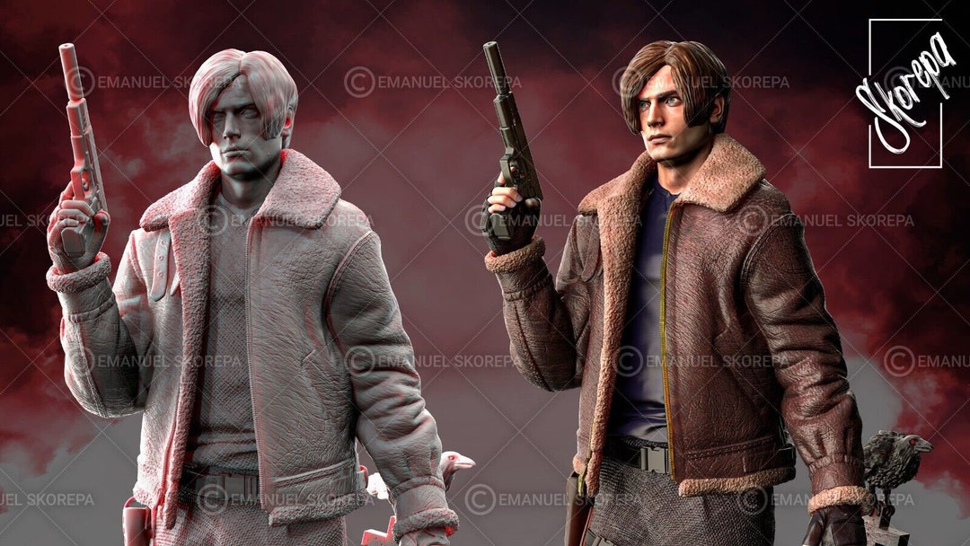 Leon S Kennedy Resident Evil RE4 Remake RE Resin 3d Printed DIY Model ...