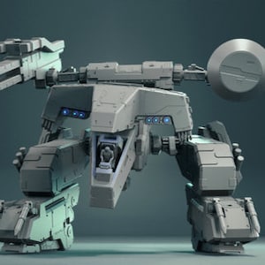 Metal Gear Rex Mech Metal Gear Solid Resin 3d Printed DIY Model Kit ...