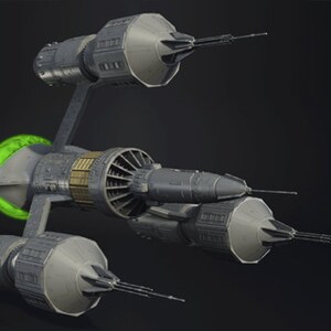 Liberator Blake's 7 Ship Resin 3d Printed DIY Model Kit Various Scales ...