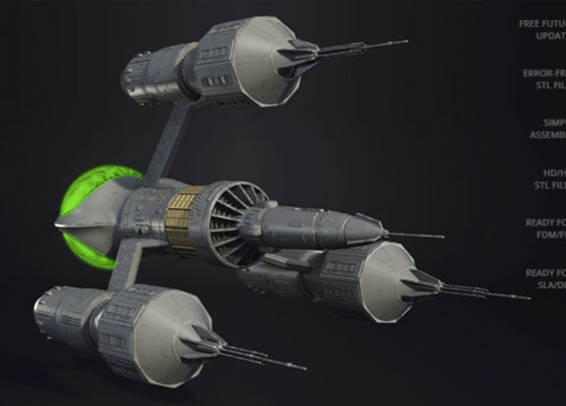 Liberator Blake's 7 Ship Resin 3d Printed DIY Model Kit - Etsy UK