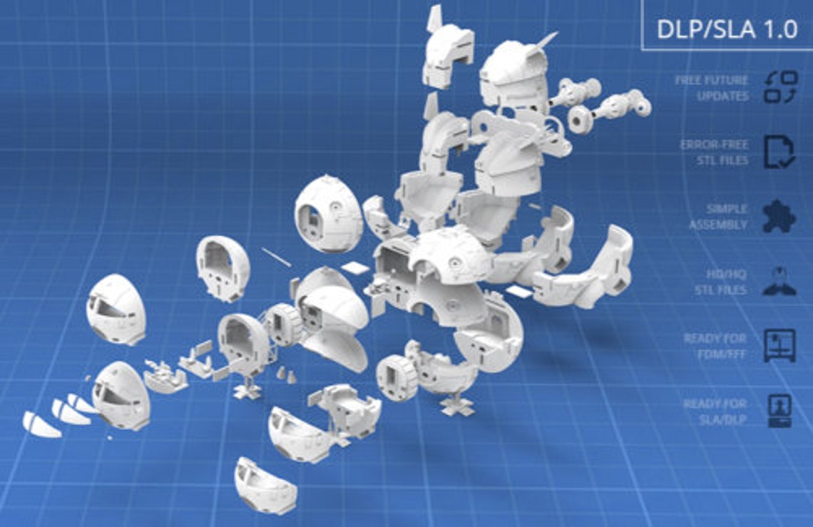 Starbug Red Dwarf Space Ship Resin 3d Printed DIY Model Kit - Etsy UK