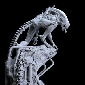 Alien Xenomorph Resin 3d Printed DIY Model Kit Figure 20cm Tall - Etsy UK