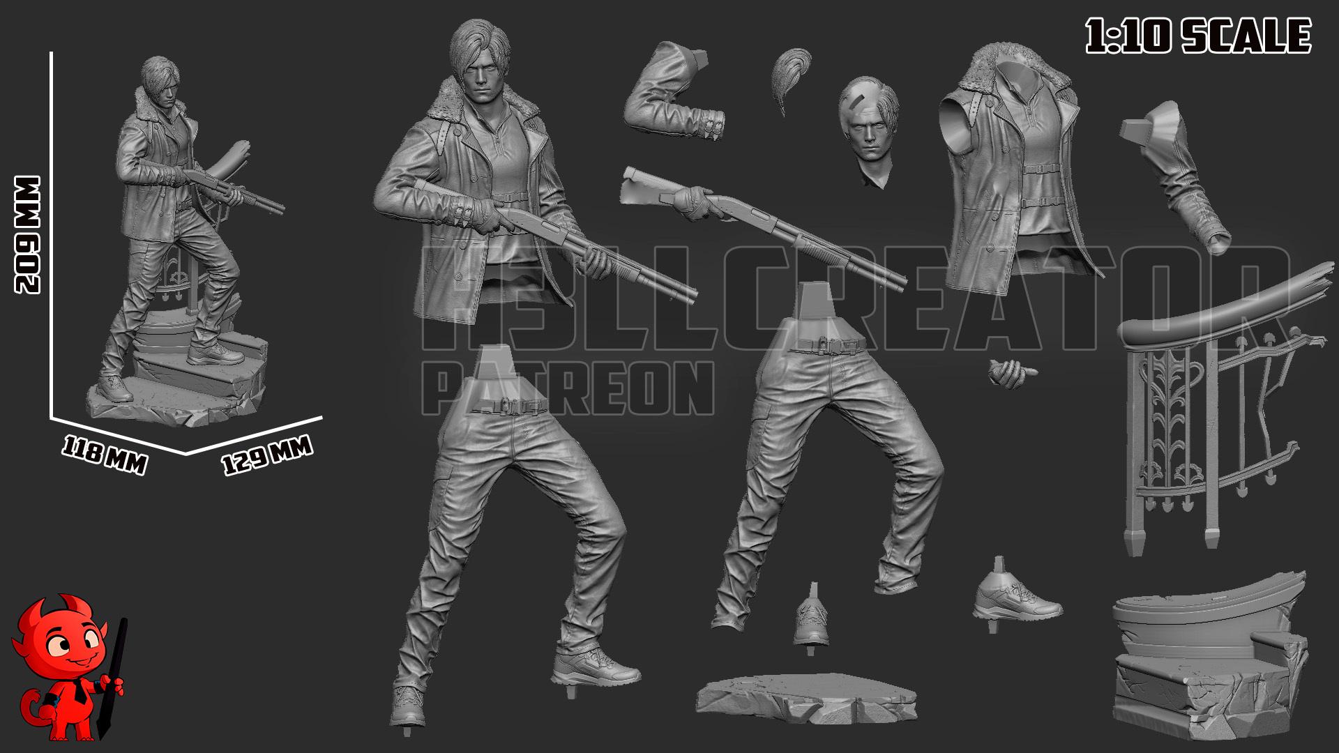 Leon Kennedy & Grace Ashcroft Resident Evil RE9 Requiem Resin 3d ...