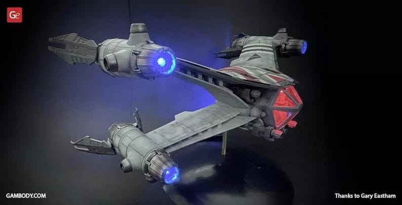 Starfury SA-23E Babylon 5 Space Ship Resin 3d Printed DIY Model Kit - Etsy
