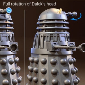 Dalek From Dr Who Resin 3d Printed DIY Model Kit Unpainted 1-4 to 1-16 Scales Available - Etsy UK