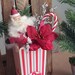 Primitive Santa in a POPCORN Box With Vintage Goodies - Original Design ...