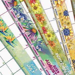 2023 Watercolor Flowers Digital Calendar Printable - Etsy