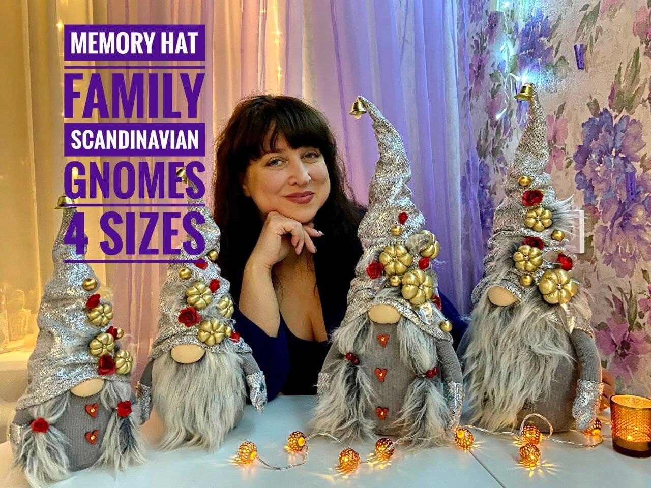 Pattern Pdf Family Scandinavian Gnomes Gnomes for Christmas (4 Sizes ...