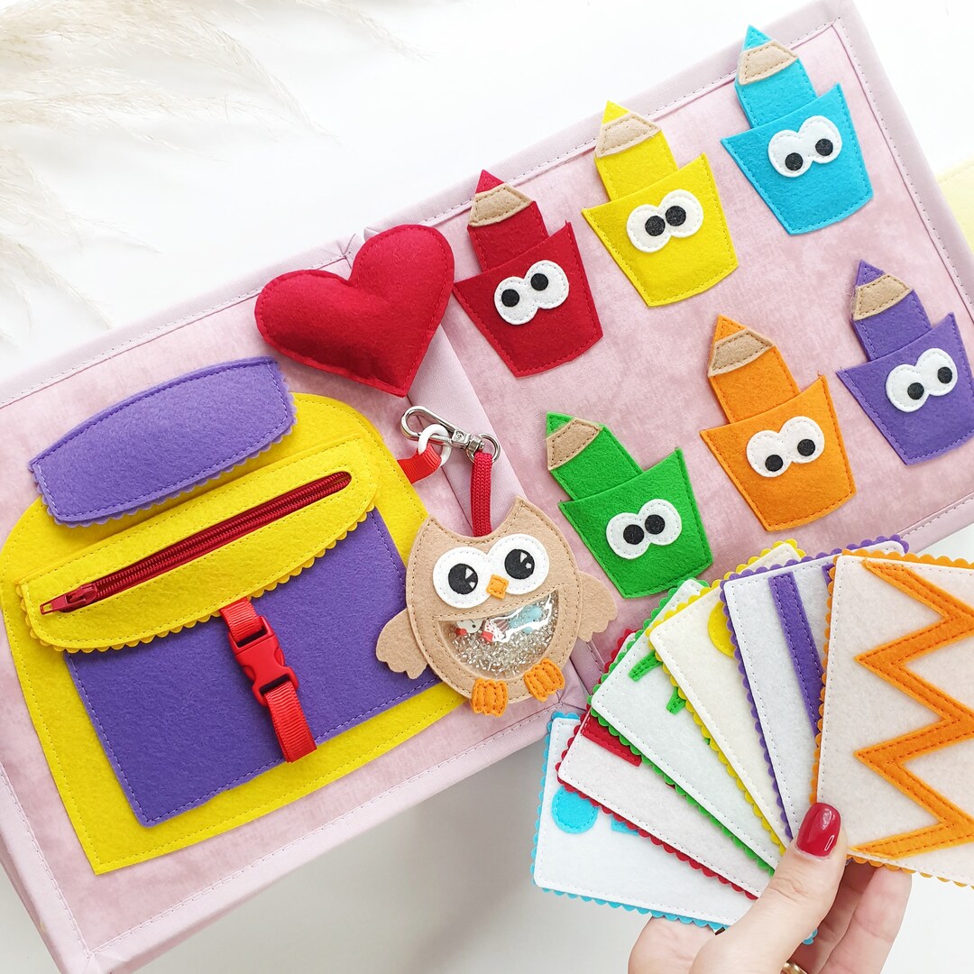 Educational Baby Quiet Book, Busy Book for Boy or Girl, Montessori ...