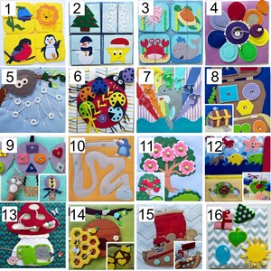 Educational Baby Quiet Book, Busy Book for Boy or Girl, Montessori ...