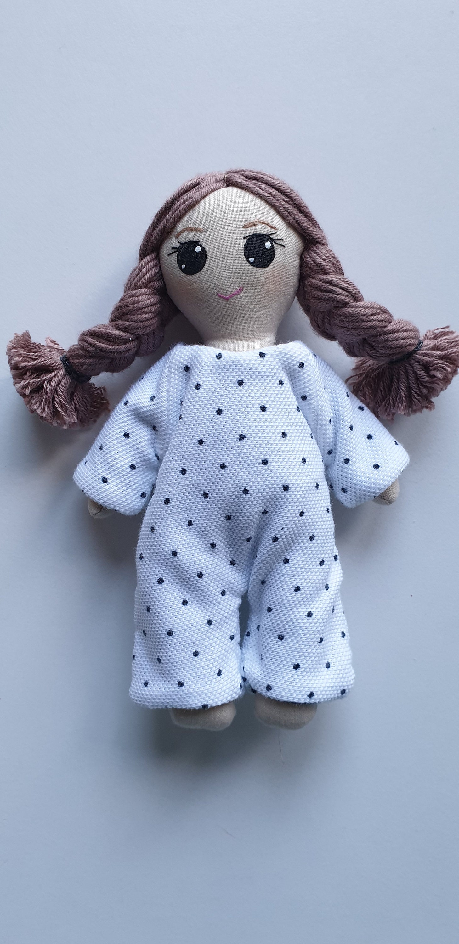 Handmade Cotton Textile Doll With Clothes Set, Travel Toy - Etsy