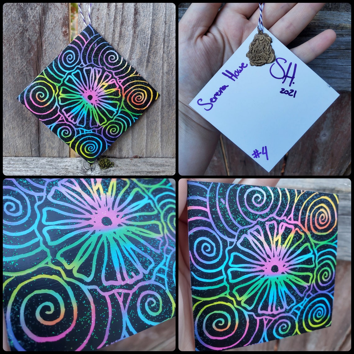 Glitter Finish Rainbow Scratch Art Collection 1-6 - Etsy