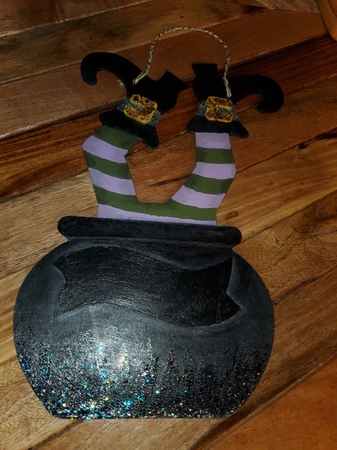 The Witch Fell Into Her Cauldron! | Chalk Board Ribbon on Cauldron ...