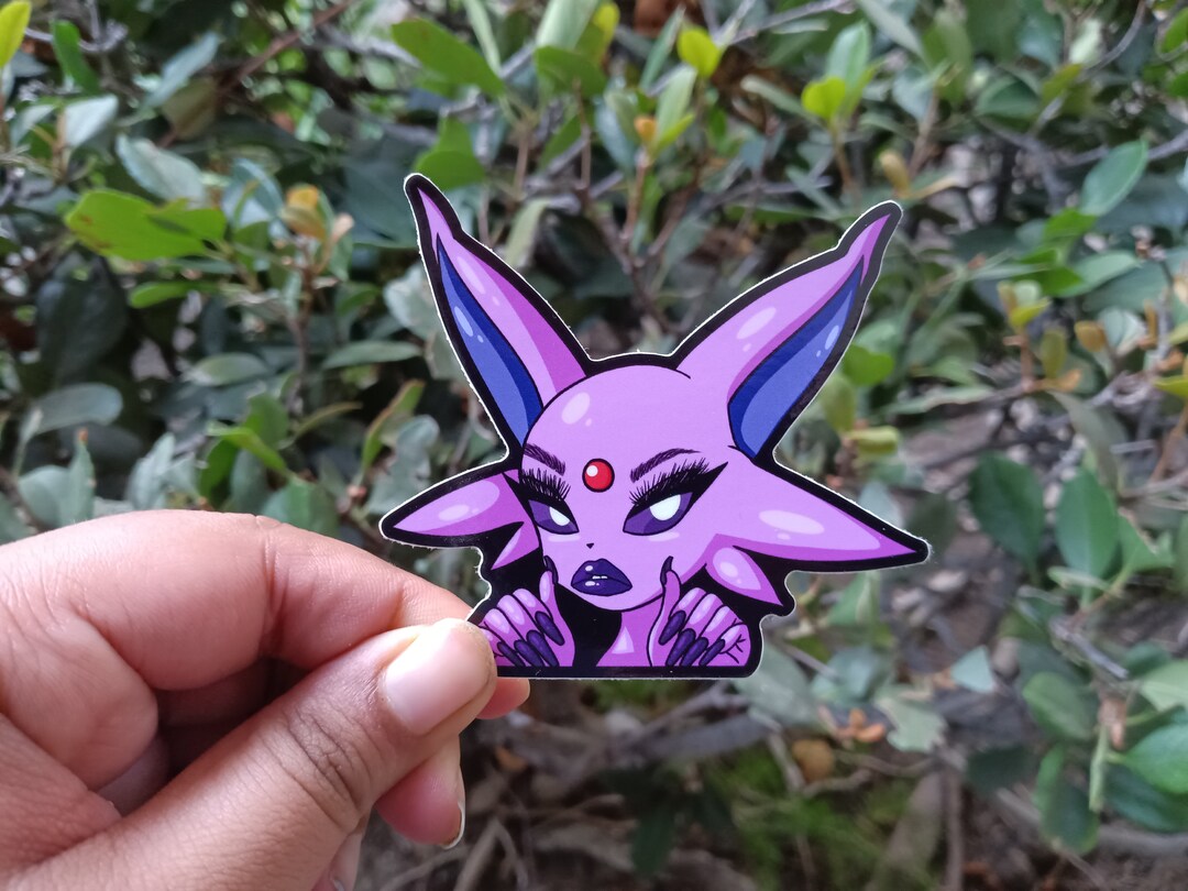 Baddiemon: Esbaeon Vinyl Weatherproof Sticker| Sassy Parody Anime Decal ...