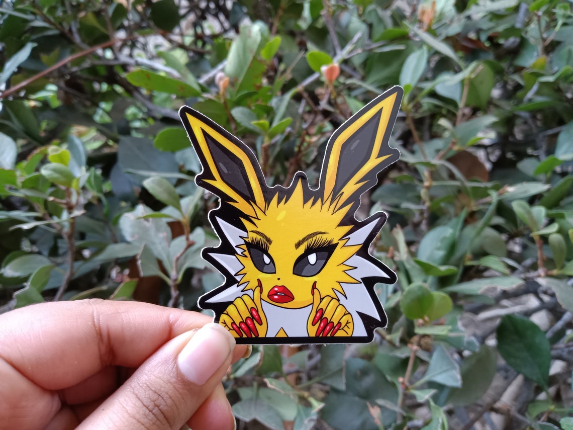 Baddiemon: Vinyl Joltbaeon Weatherproof Sticker| Sassy Parody Anime ...