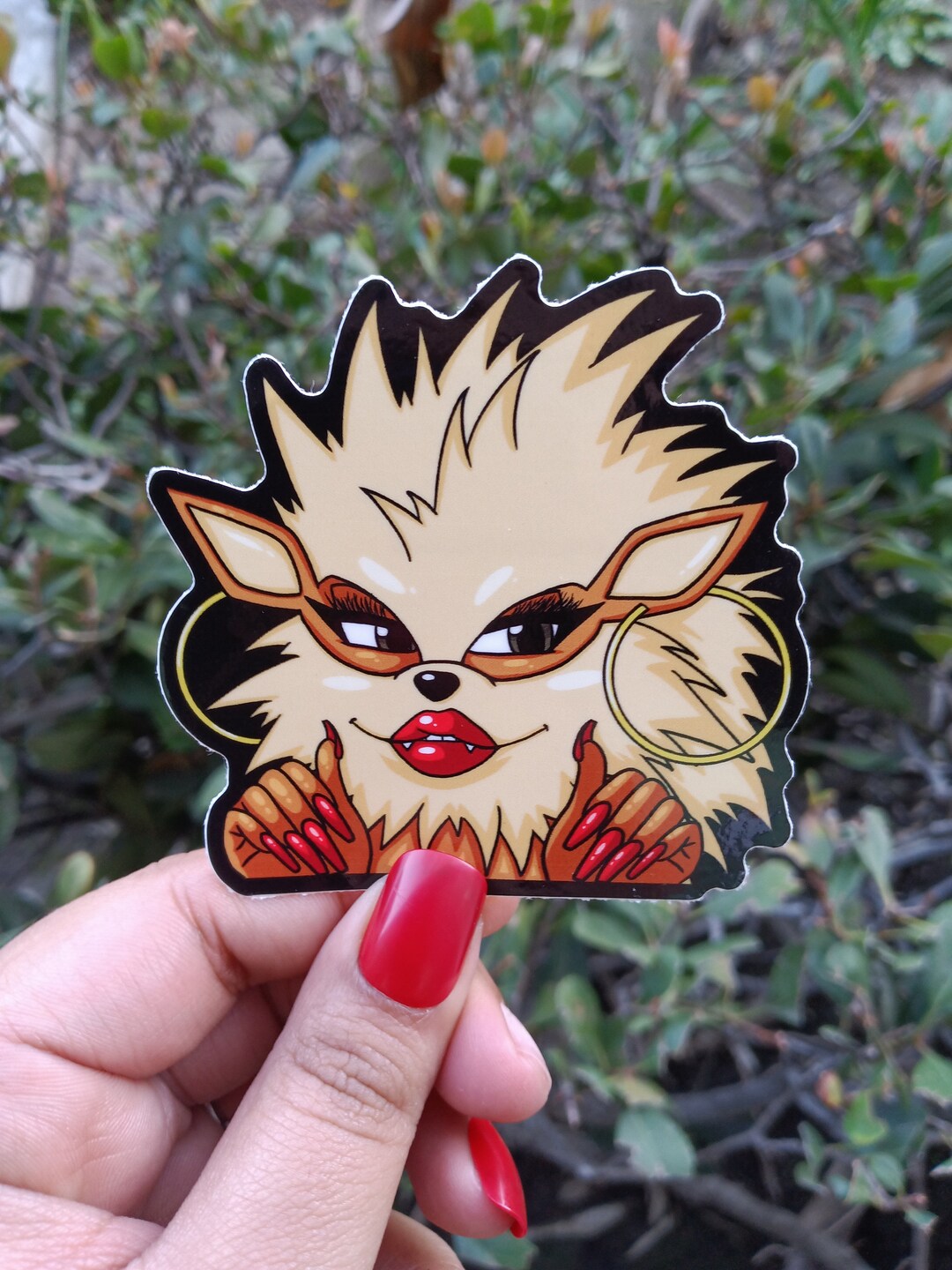 Baddiemon: Yascanine Weatherproof Vinyl Sticker| Funny Fabulous Parody ...