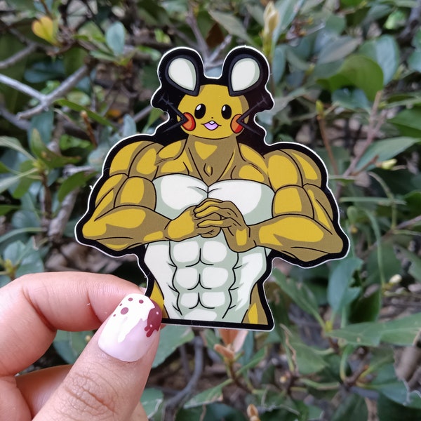 Buff Anime Sticker - Etsy