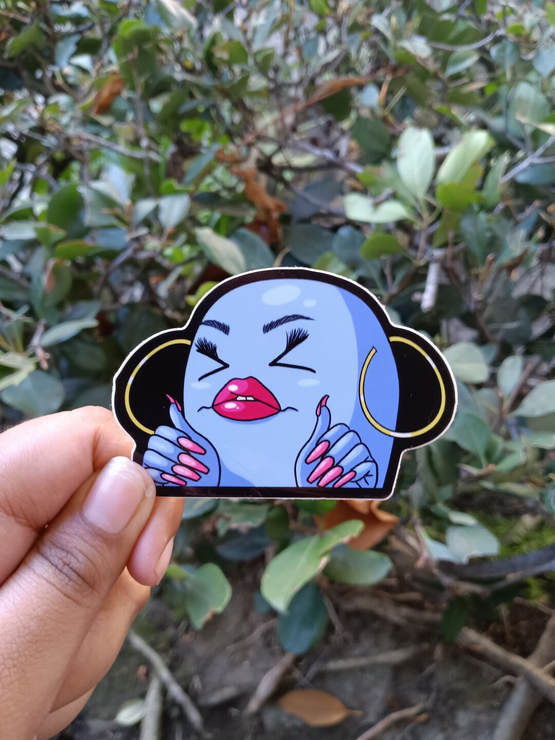 Baddiemon: Hobbuffet Weather Proof Vinyl Sticker| Funny Boujiee Anime ...