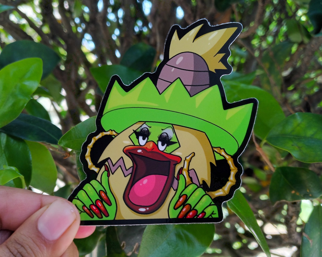 Baddiemon: Ludichola Weather-proof Vinyl Sticker| Funny Anime Hispanic ...