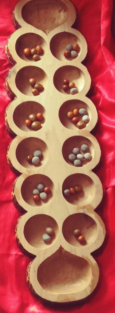 Brown Leopard Warri Board With Warri Seeds - Etsy