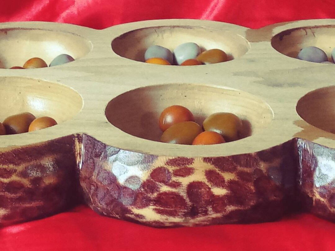 Brown Leopard Warri Board With Warri Seeds - Etsy
