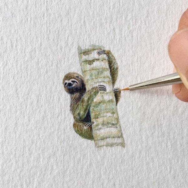 Sloth Painting - Etsy