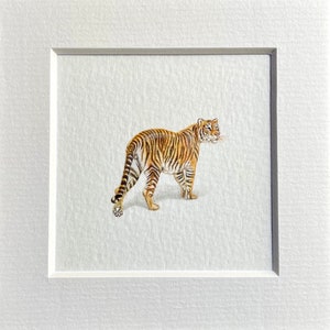 Malayan Tiger, Miniature Painting, Tiny Art - Etsy