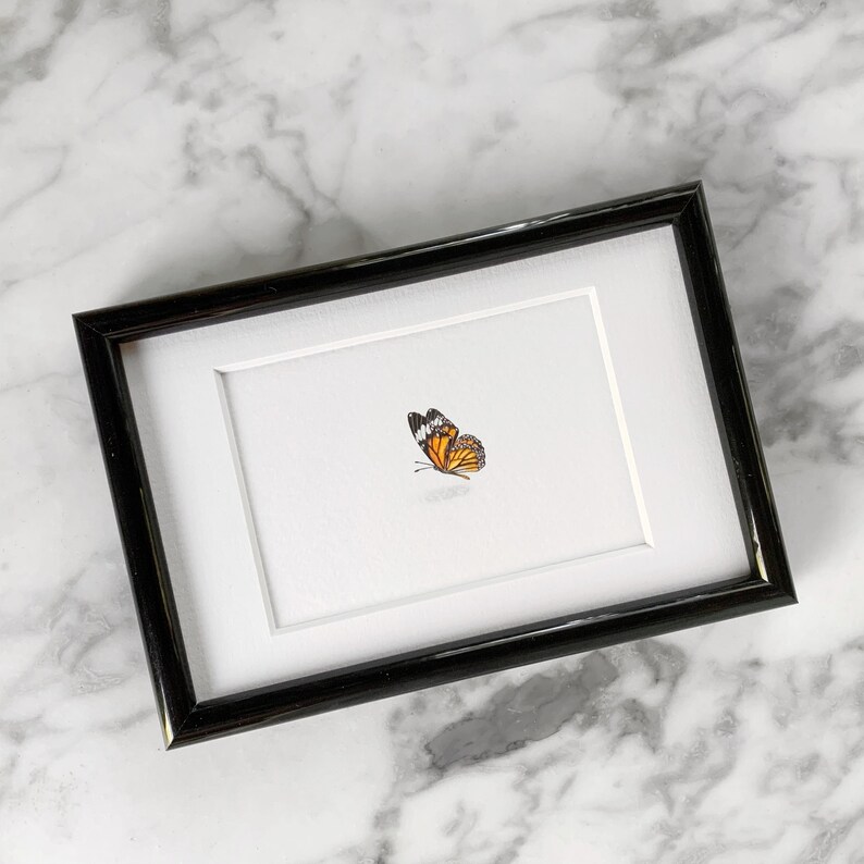 Monarch Butterfly Original Painting Tiny Art - Etsy