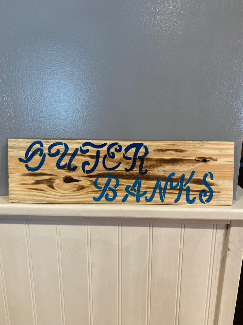 Wooden outer Banks Sign - Etsy