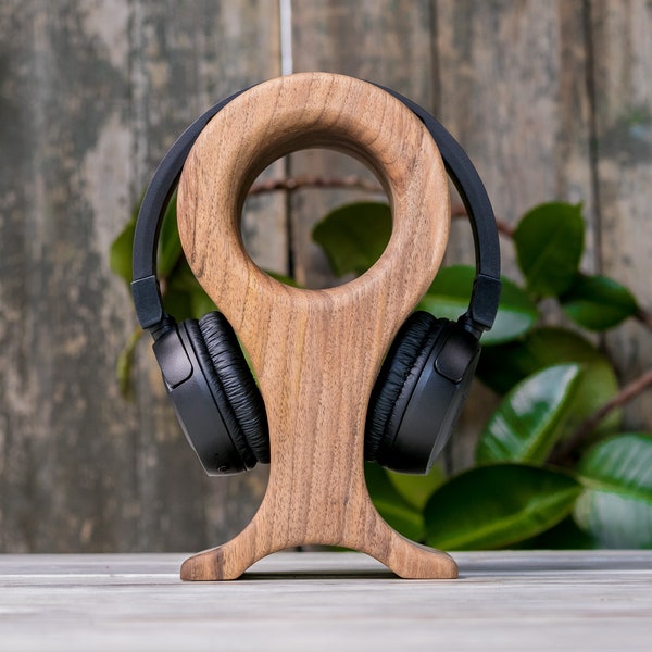 Wood Headphone Stand - Etsy