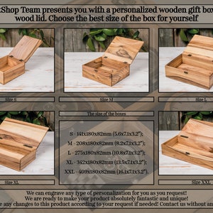 Personalized Walnut Wooden Gift Box for Presents Box for Gifts With ...