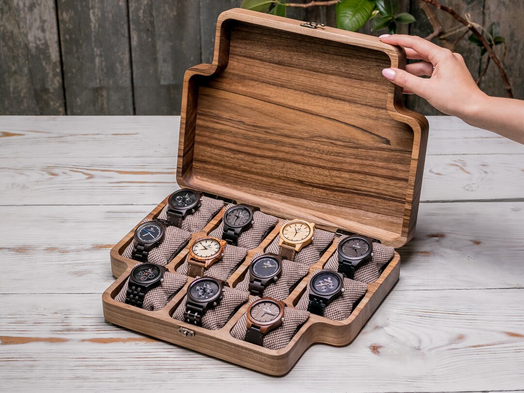 Personalized Engraved Watch Box Custom Wooden Watch Case Watch - Etsy
