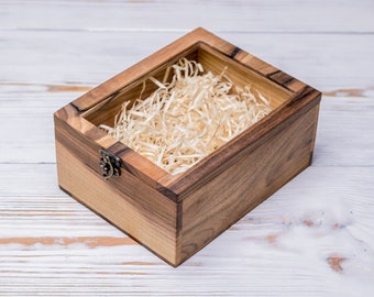 Personalized Walnut Wooden Gift Box for Presents Box for Gifts With ...