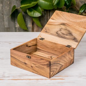 Personalized Walnut Wooden Gift Box for Presents Box for Gifts With ...