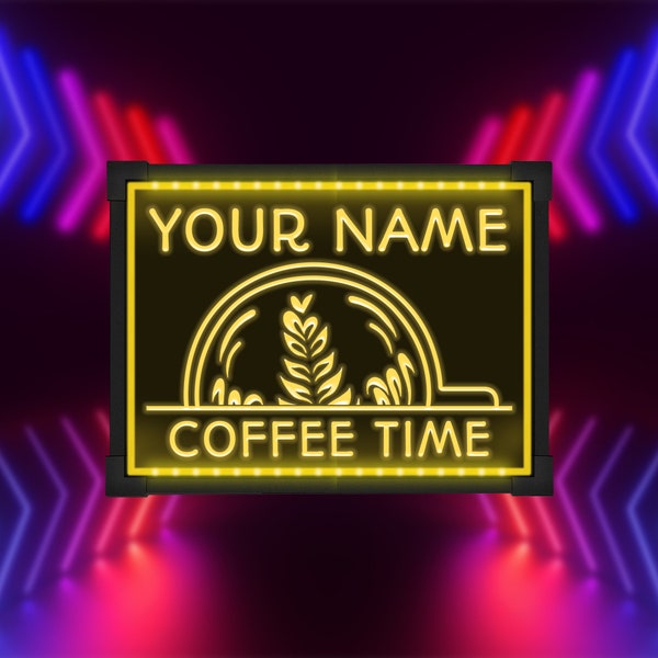 Light up Coffee Sign - Etsy