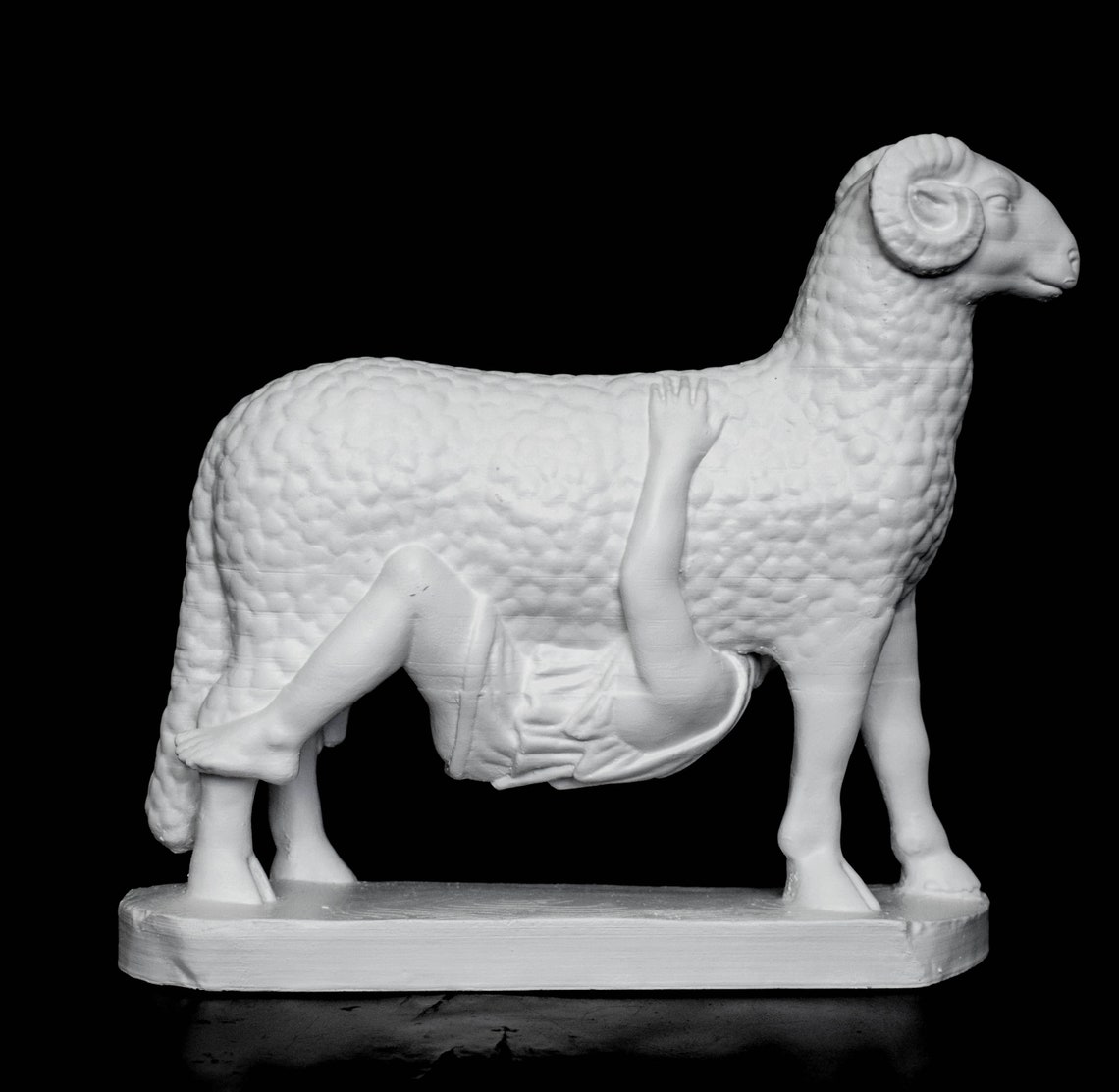 Odysseus' Escape From Polyphemus Scene | Size Option | - Etsy