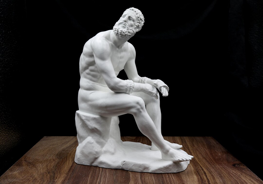 Greek Boxer at Rest Statue | Size Option | - Etsy