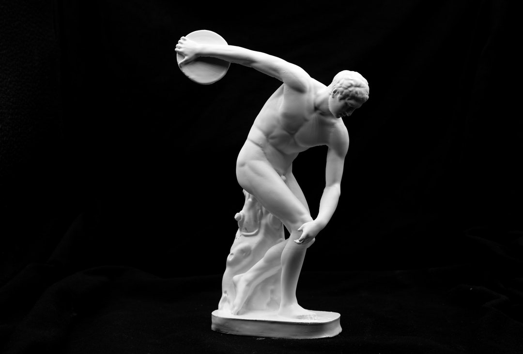 Discobolus of Myron Statue Replica | Greek Sculpture Collectible | Size ...